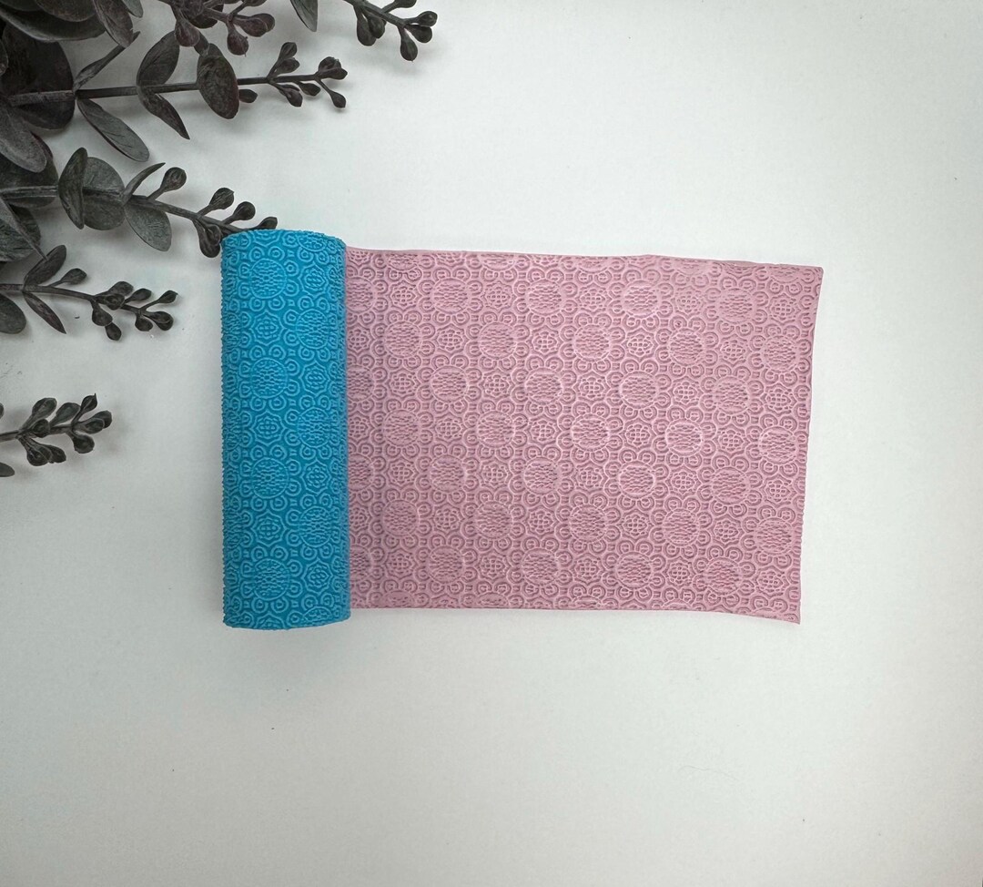 Geometric Flower Texture Roller for Making Polymer Clay Earrings ...
