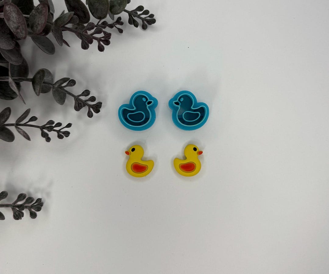 Rubber Duck, Farm Animal, Duckling, Bird Polymer Clay Cutter, Clay ...