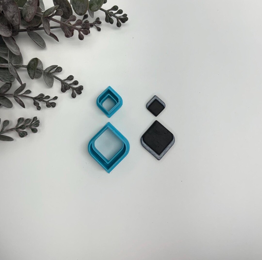 Moroccan Style Leaf Shape Cutter Set, Ellipse Polymer Clay, Clay ...