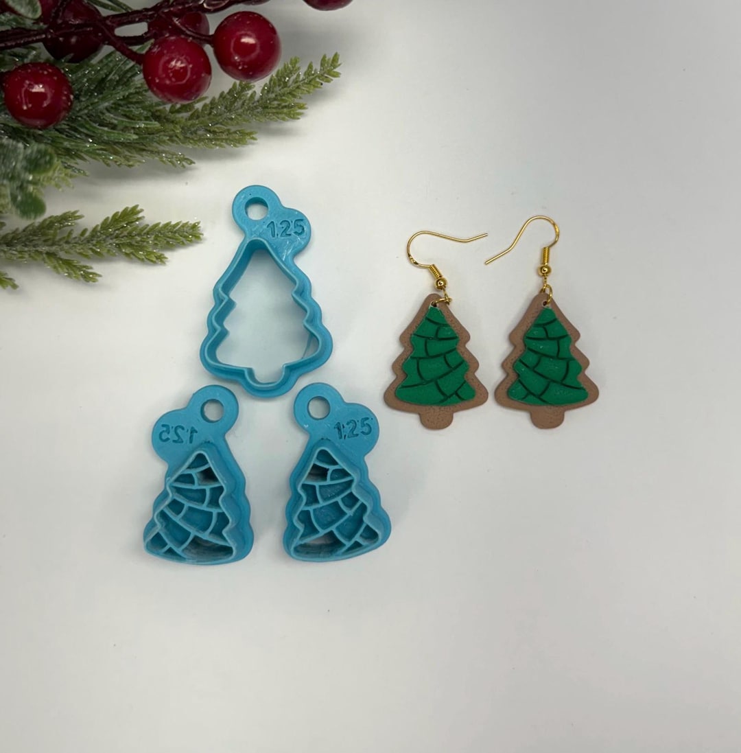 Christmas Tree Concha Cutter, Mexican Sweet Bread, Polymer Clay, Clay ...
