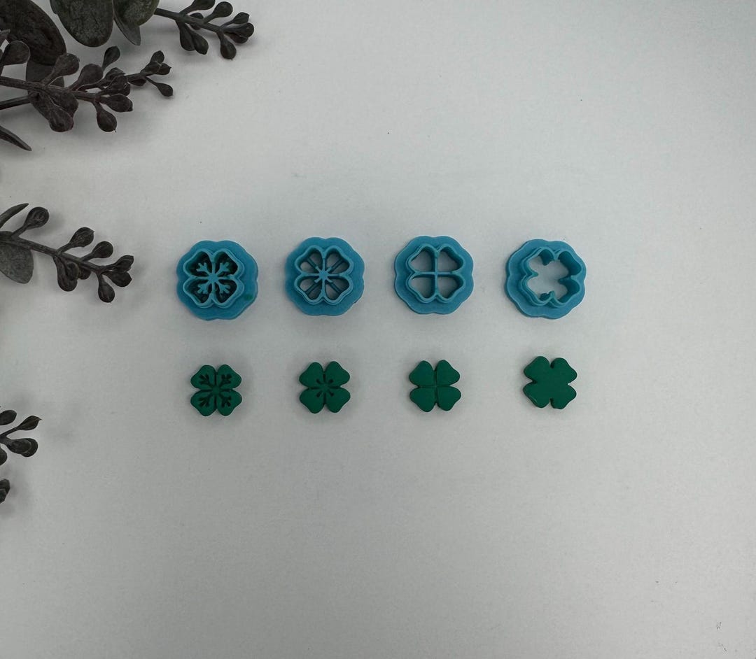 Four Leaf Clover, Saint Patricks Day, St Pats, Polymer Clay Cutter ...