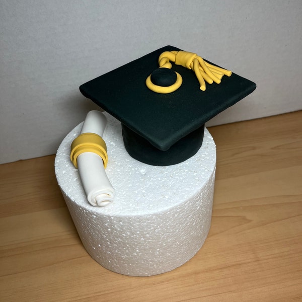 Graduation Hat Cake Topper - Etsy