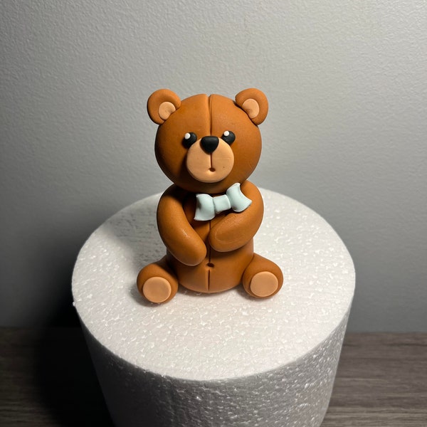 Fondant Teddy Bear - Etsy
