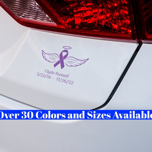 Angel Wing Memorial Decal - Etsy
