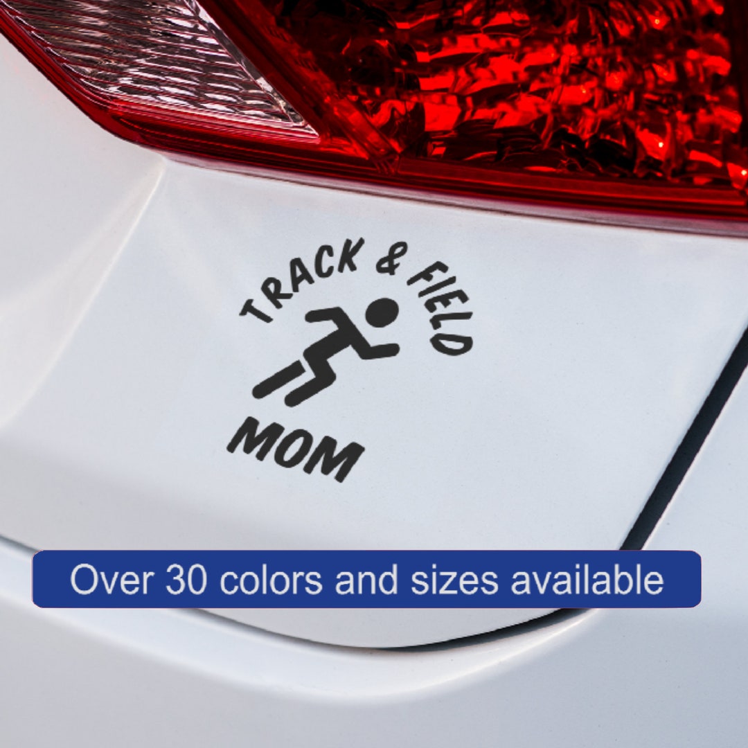 Proud Track and Field Mom Decal, Track and Field Decal for Cars, Trucks ...