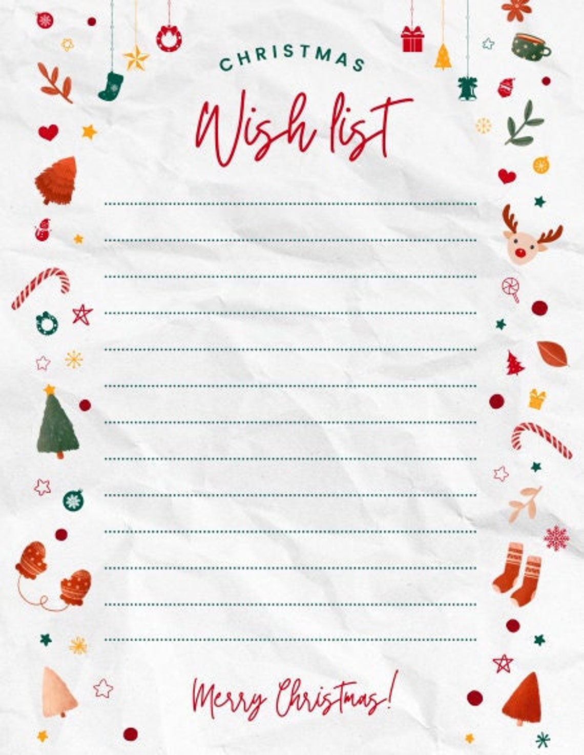 Christmas Wish List - Etsy