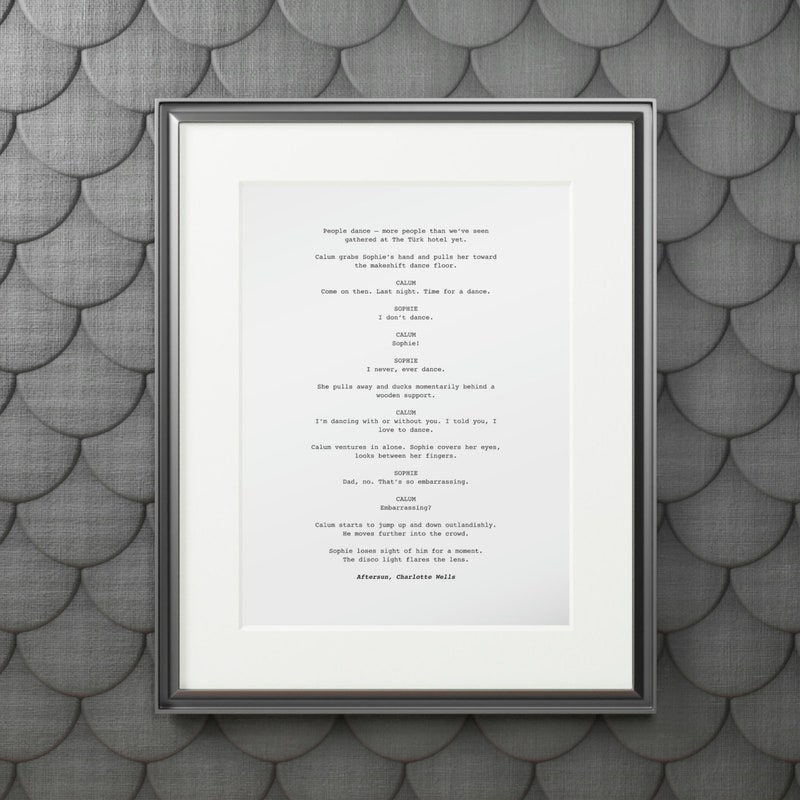 Movie Script Print - Etsy