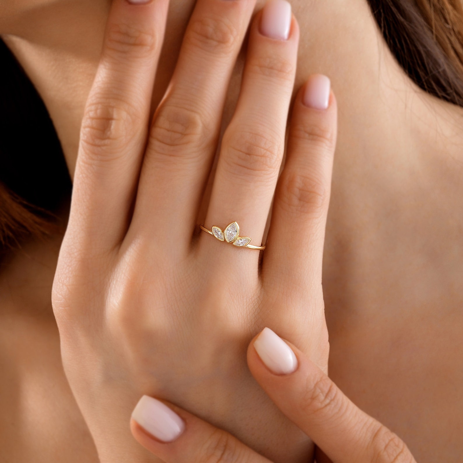 14K Solid Gold Crown Ring, Princess Crown Ring, Gold Tiara Ring, Gold ...