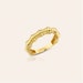 Bamboo Ring, 14K Solid Gold Bamboo Ring, Dainty Gold Bamboo Stackable ...