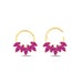 Dainty 7 Round Ruby Cartilage Clicker Earring, 14K Solid Gold Hoop ...