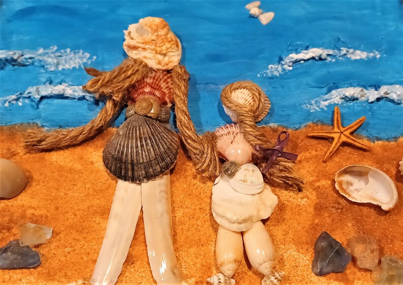 Sea Shell People Art - Etsy
