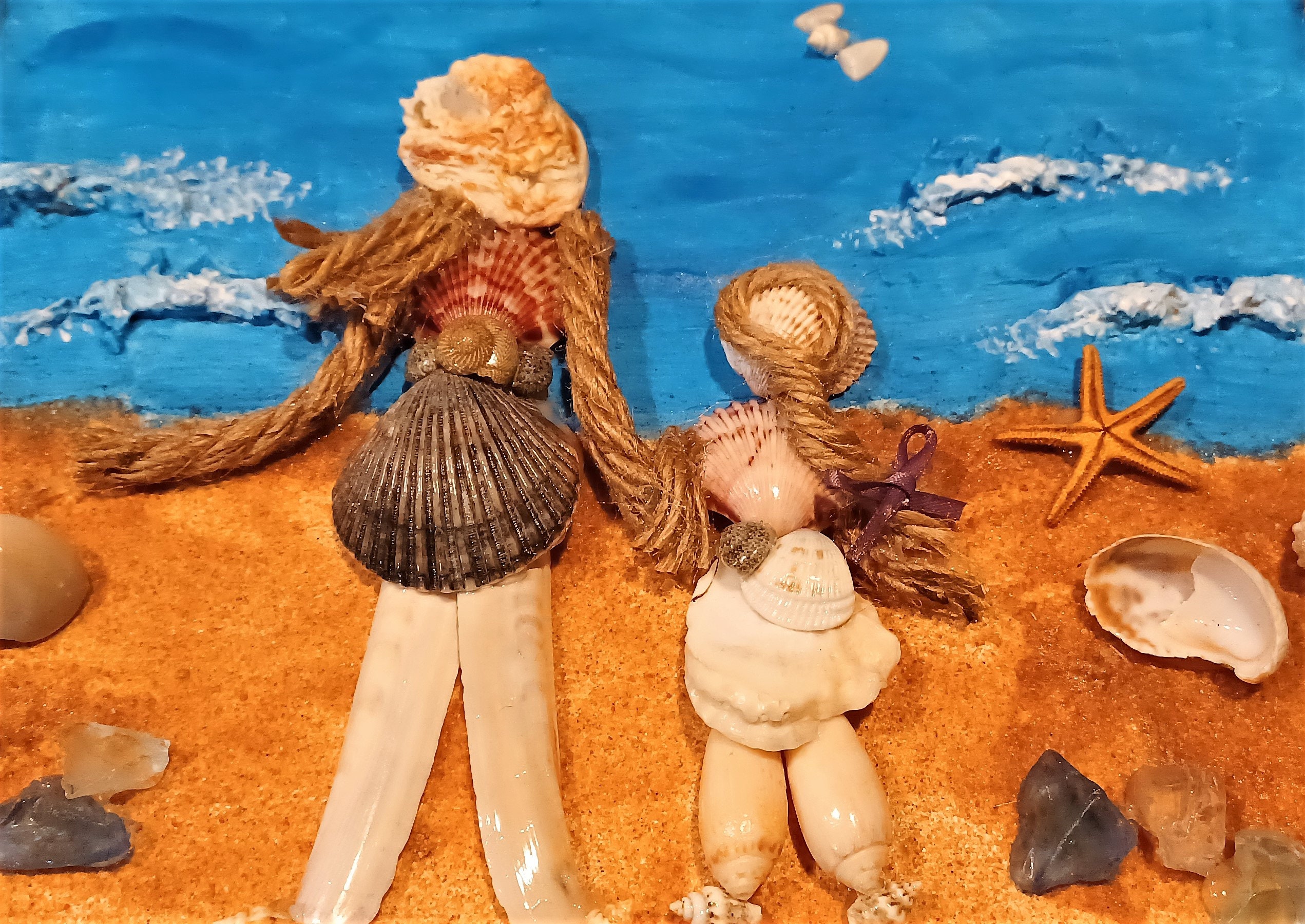 Sea Shell People Art - Etsy