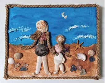 Four Friends Shell People Art - Etsy