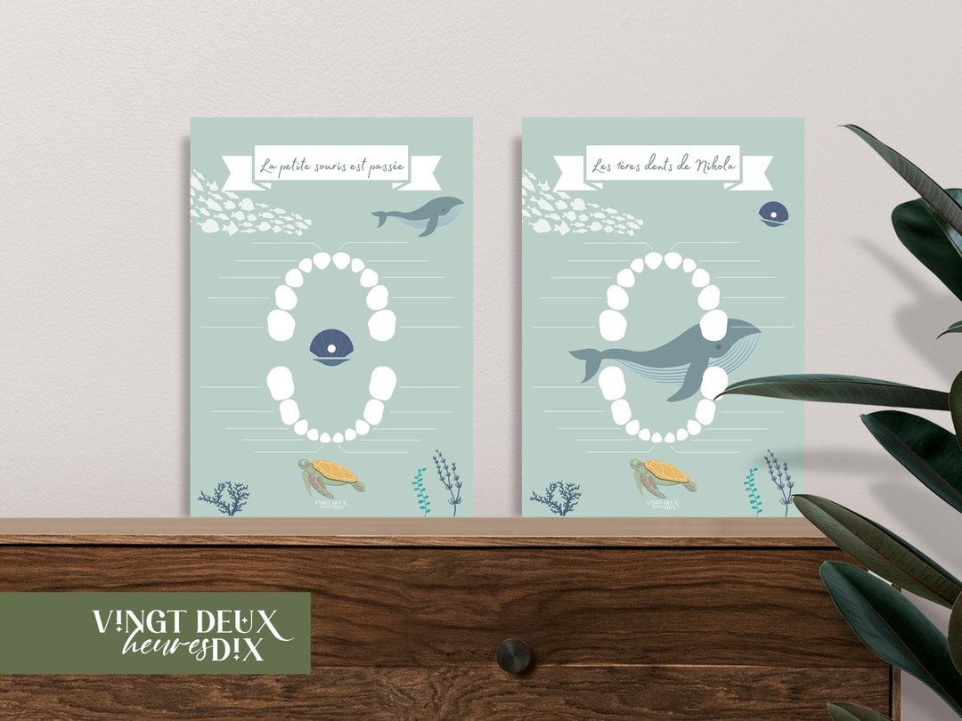 Personalized Baby's First Teeth Cards / Passage of the Little Child ...