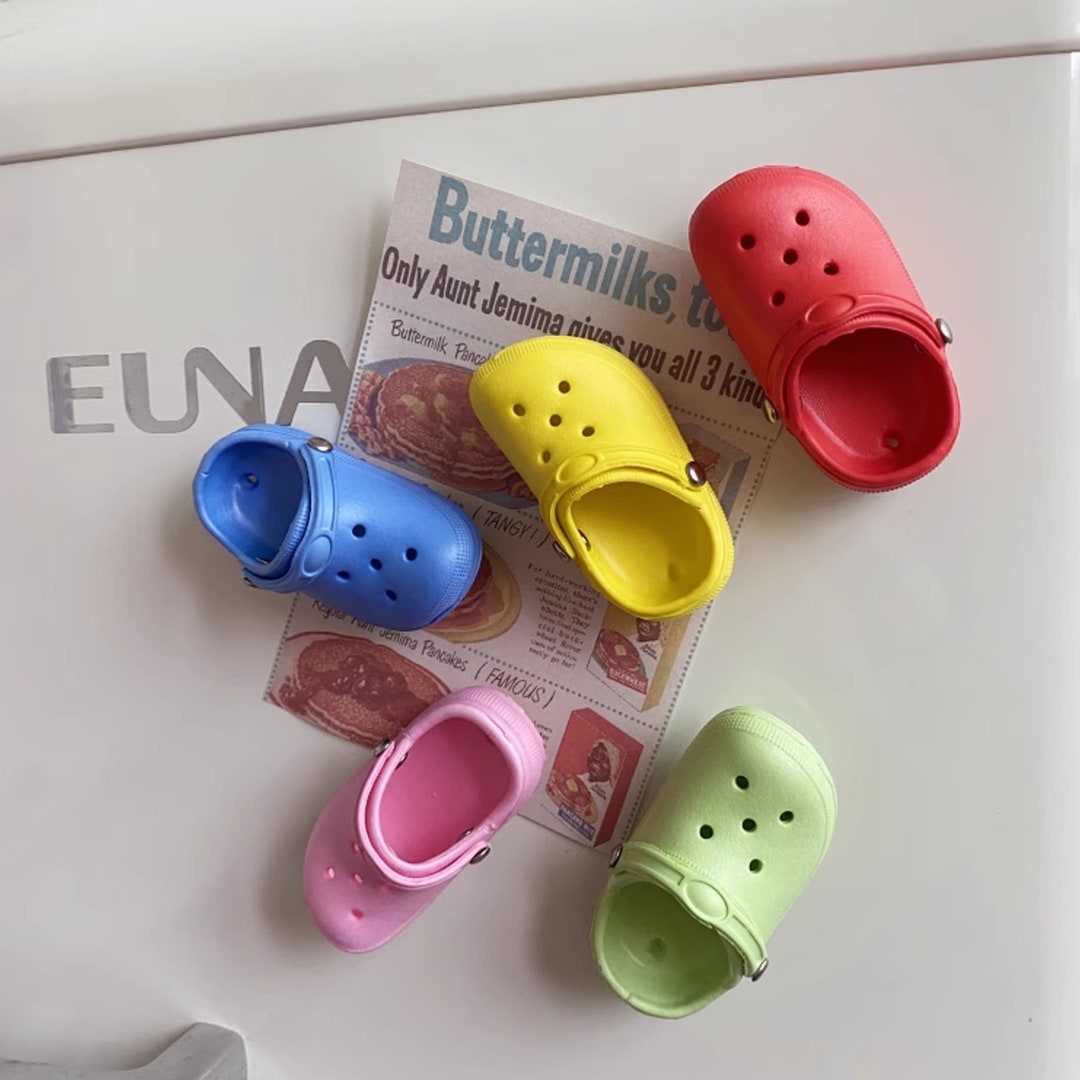 Mini Crocs Shoes Fridge Magnets, Cute Refrigerator Magnet, Creative ...