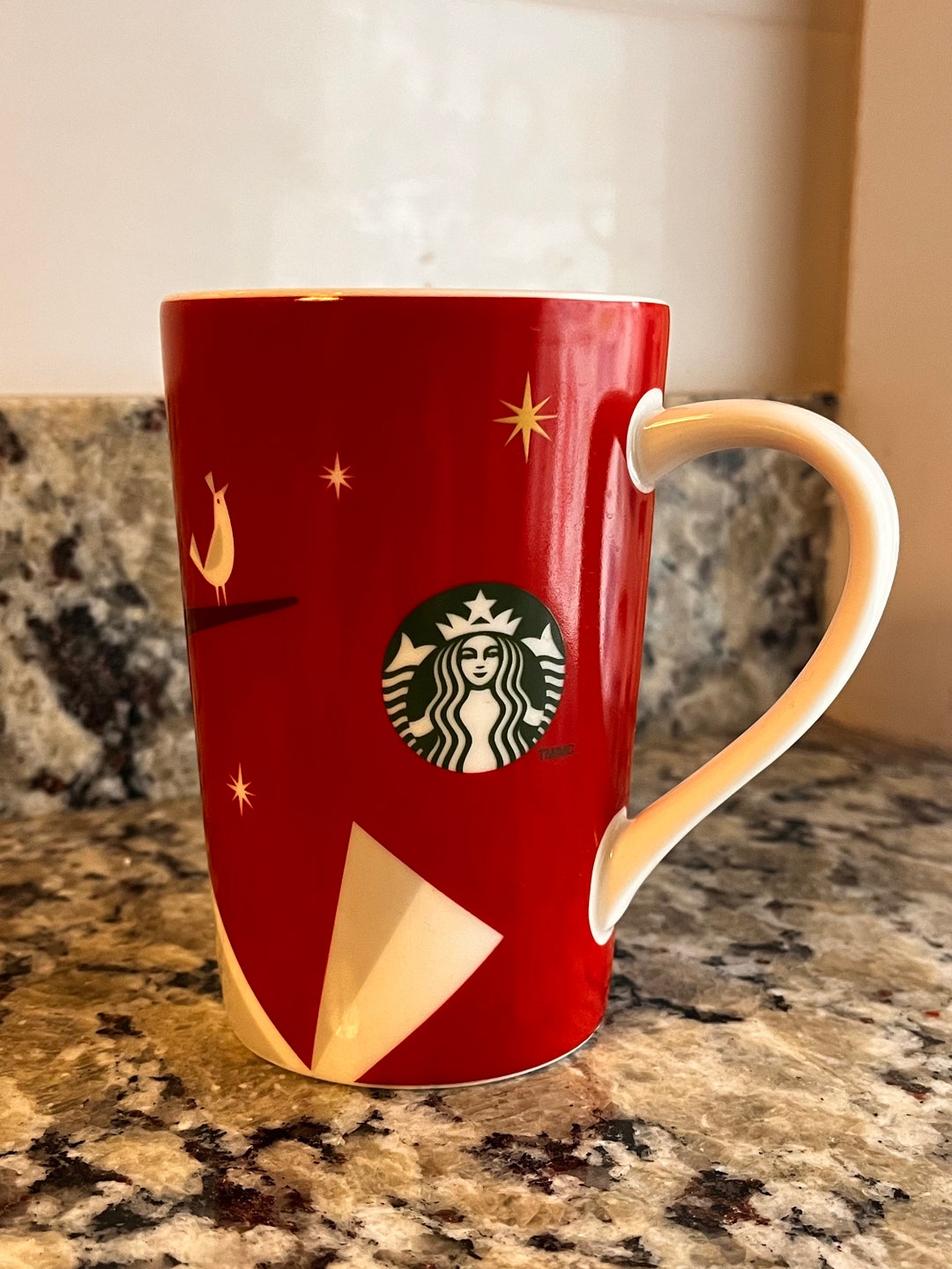 Ceramic Red Holiday Cup Starbucks 2012 Design - Etsy