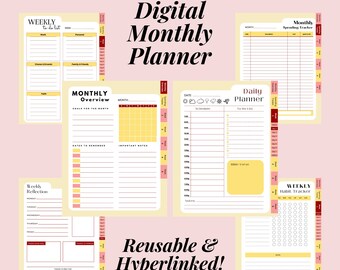 Reusable Weekly Planner PDF With Habit Tracker, Reflection, Daily ...