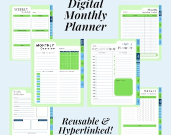 Reusable Weekly Planner PDF With Habit Tracker, Reflection, Daily ...