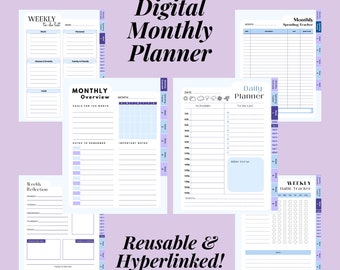 Reusable Weekly Planner PDF With Habit Tracker, Reflection, Daily ...