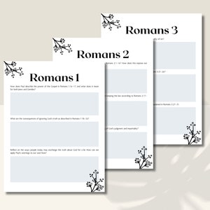 Romans Bible Study Guide | Christian Bible Study Template | Group Bible ...