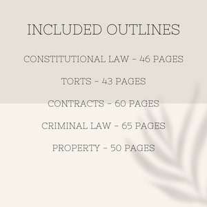1L Outlines Bundle | Law School Notes | Law School Outlines | Bar Exam ...