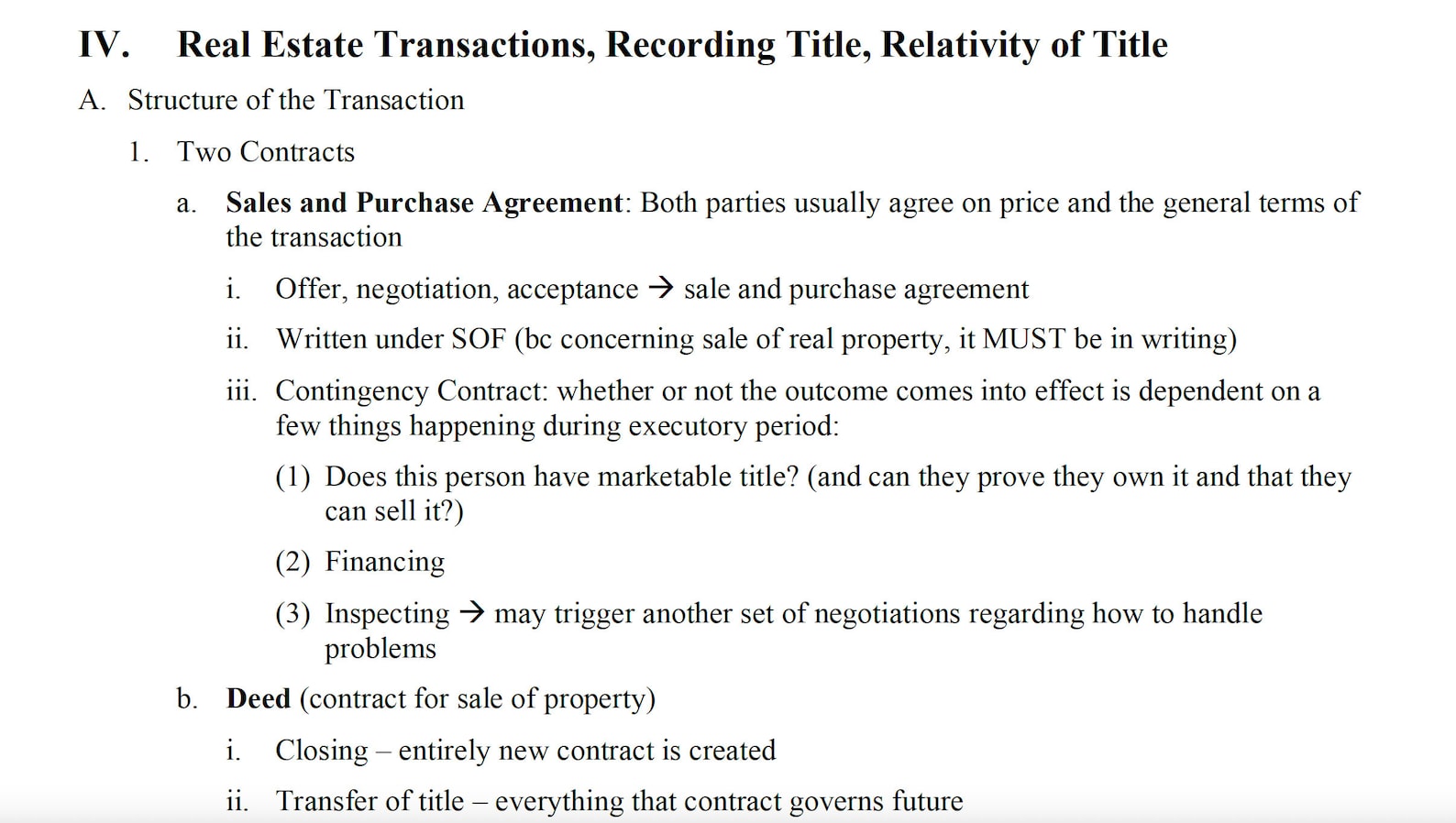 Property Law Outline | 1L Law School Notes | Law School Outline ...