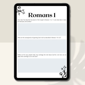 Romans Bible Study Guide | Christian Bible Study Template | Group Bible ...