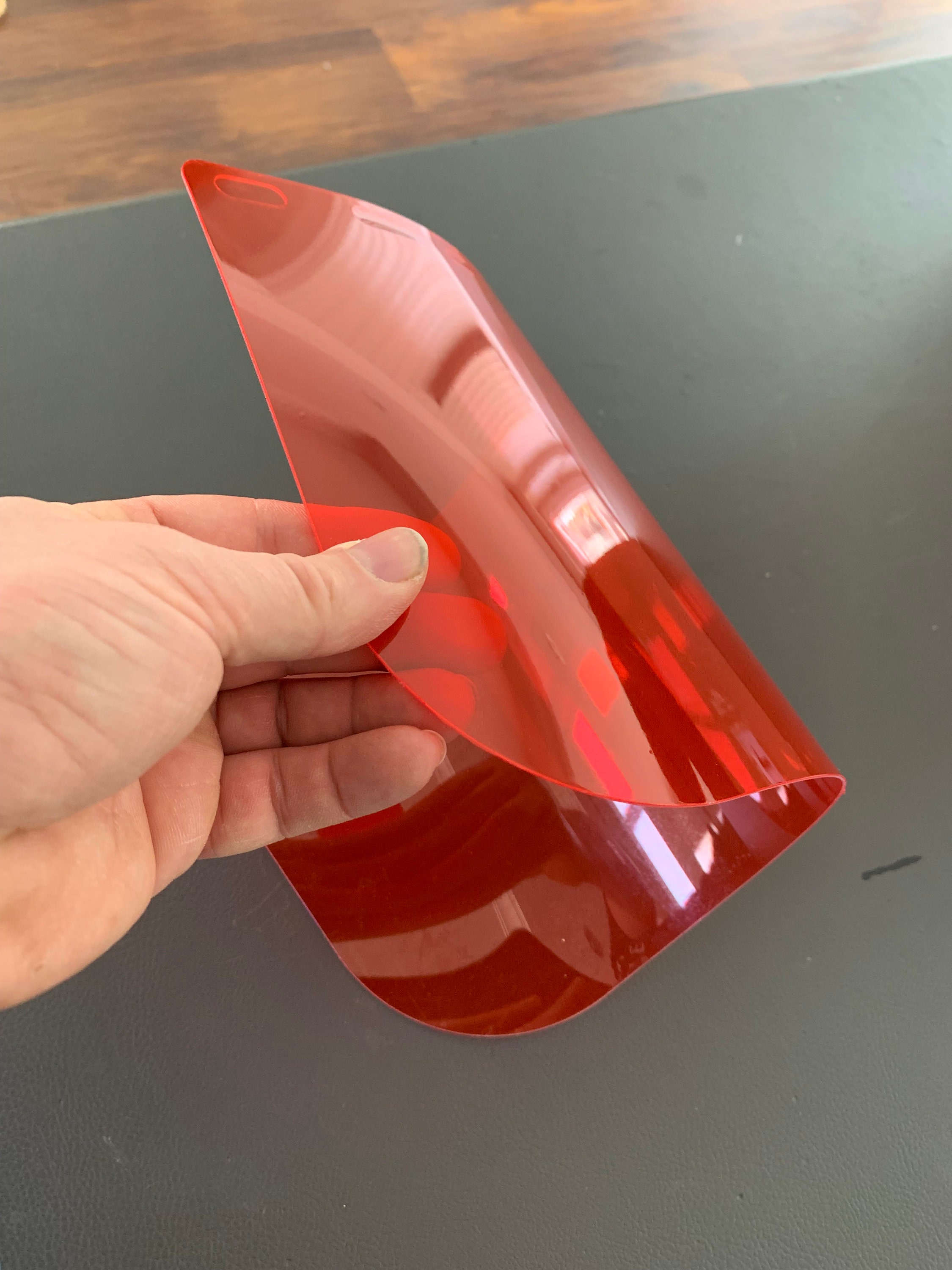 Red Visor for Cosplay Helmet Moff Gideon Etc. Rot Transparent ...