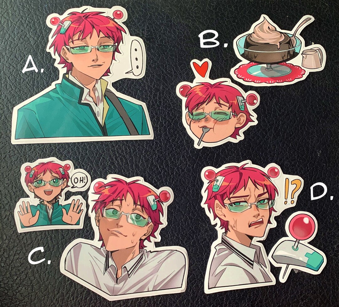 Saiki K. Vinyl Stickers- Yayu (waterproof Vinyl/anime/ Water Bottle ...