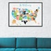 United States Map Travel Photos Poster, 50 States, US Adventure Picture ...