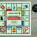 Monopoly Birthday Invitation, Board Game Invite, Game Night, Girls ...