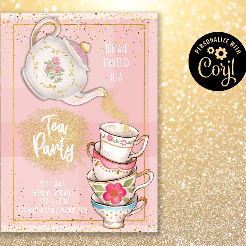 Teapot Invitations - Etsy