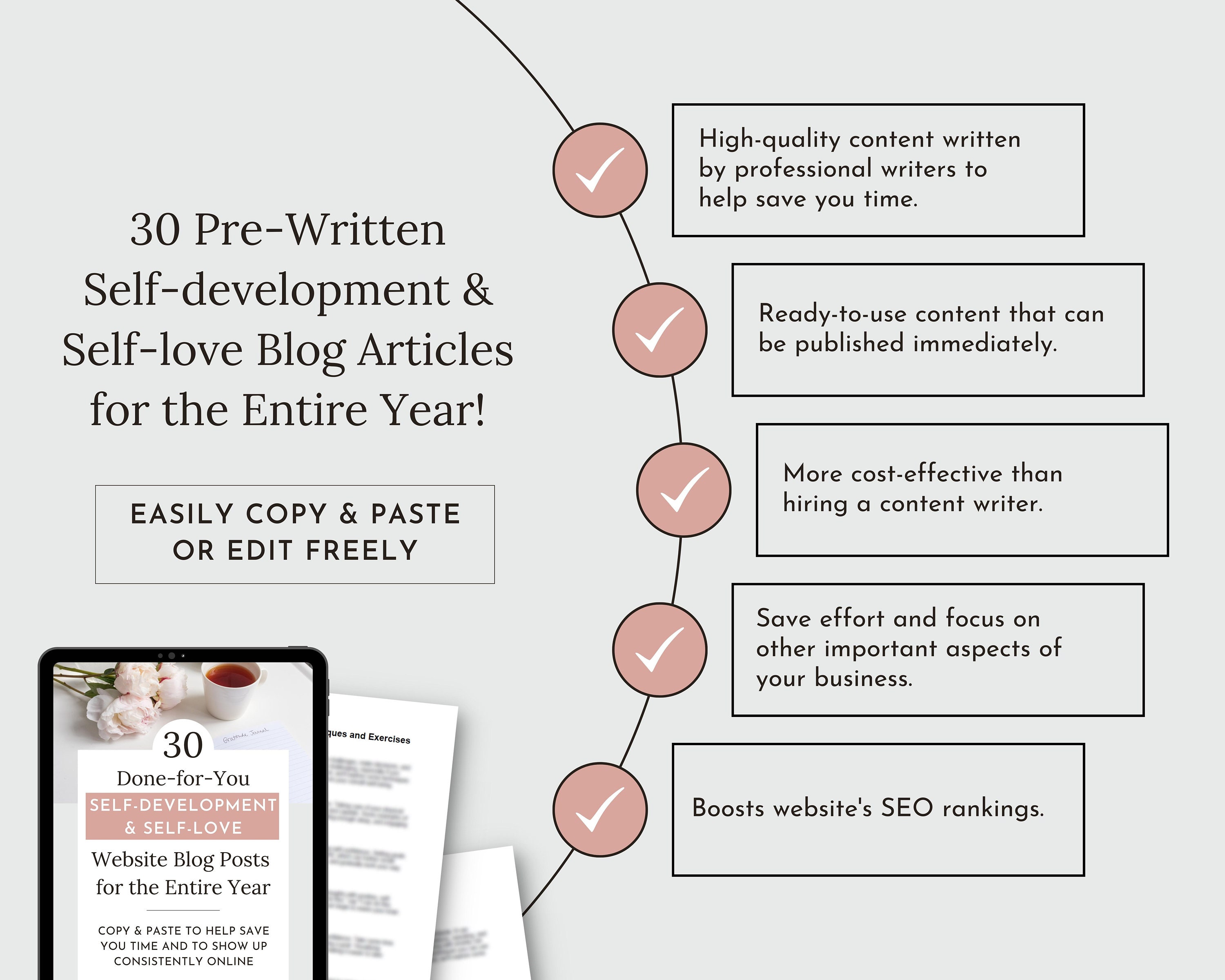 30 Done-for-you Self Care Blog Posts, Self-nurturing Blog Articles ...