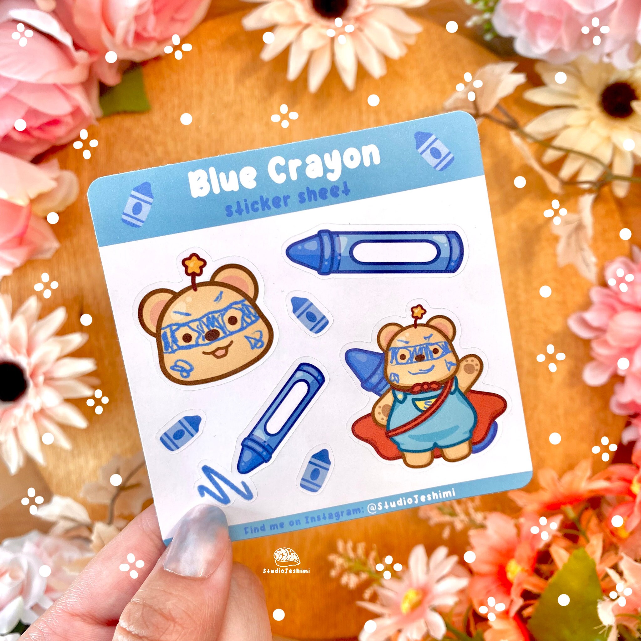 Crayon Buddies Sticker Sheets Mini Matte Sticker Sheets - Etsy