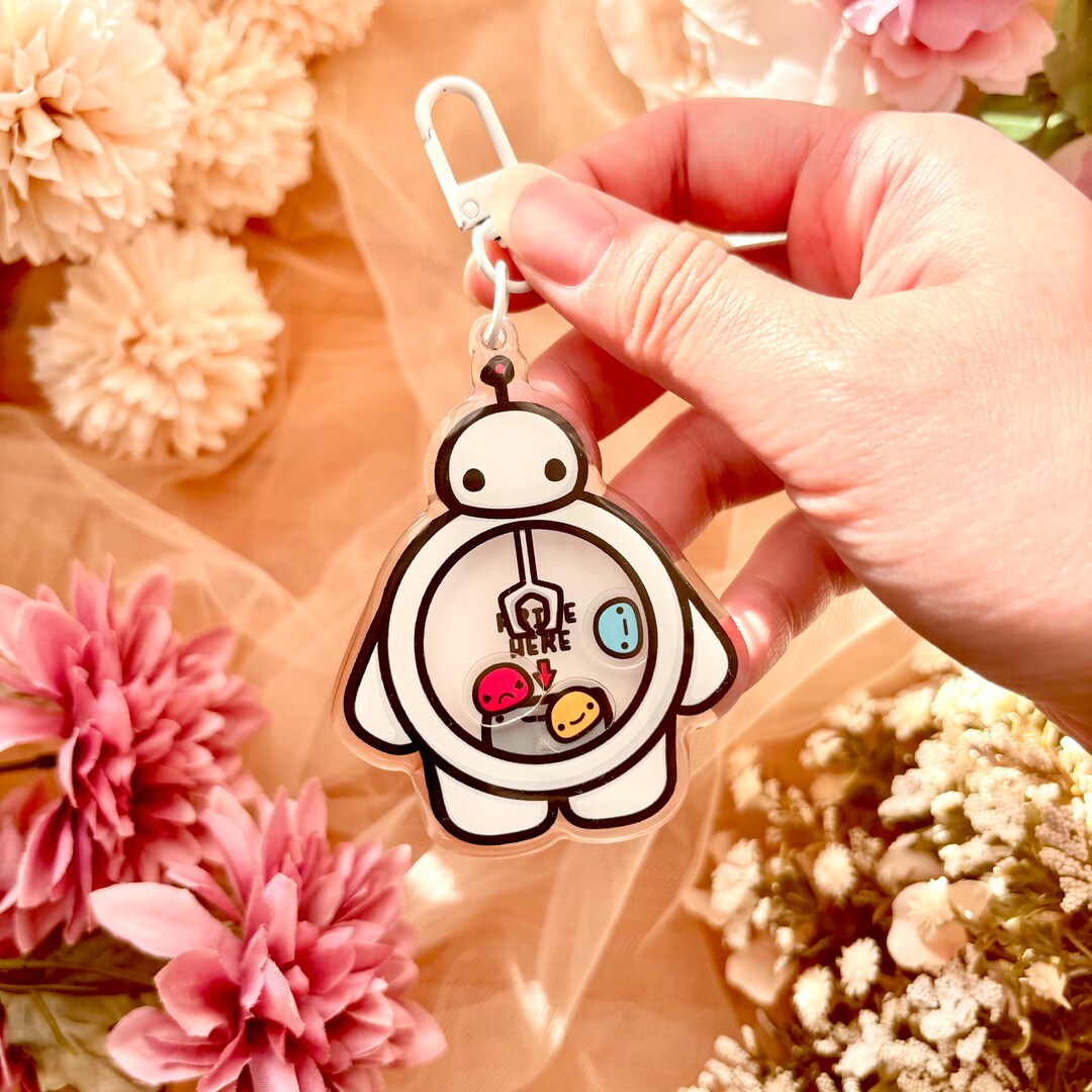 Cute Claw Machine Shaker Keychain Epoxy Acrylic Shaker Keychain Cute ...