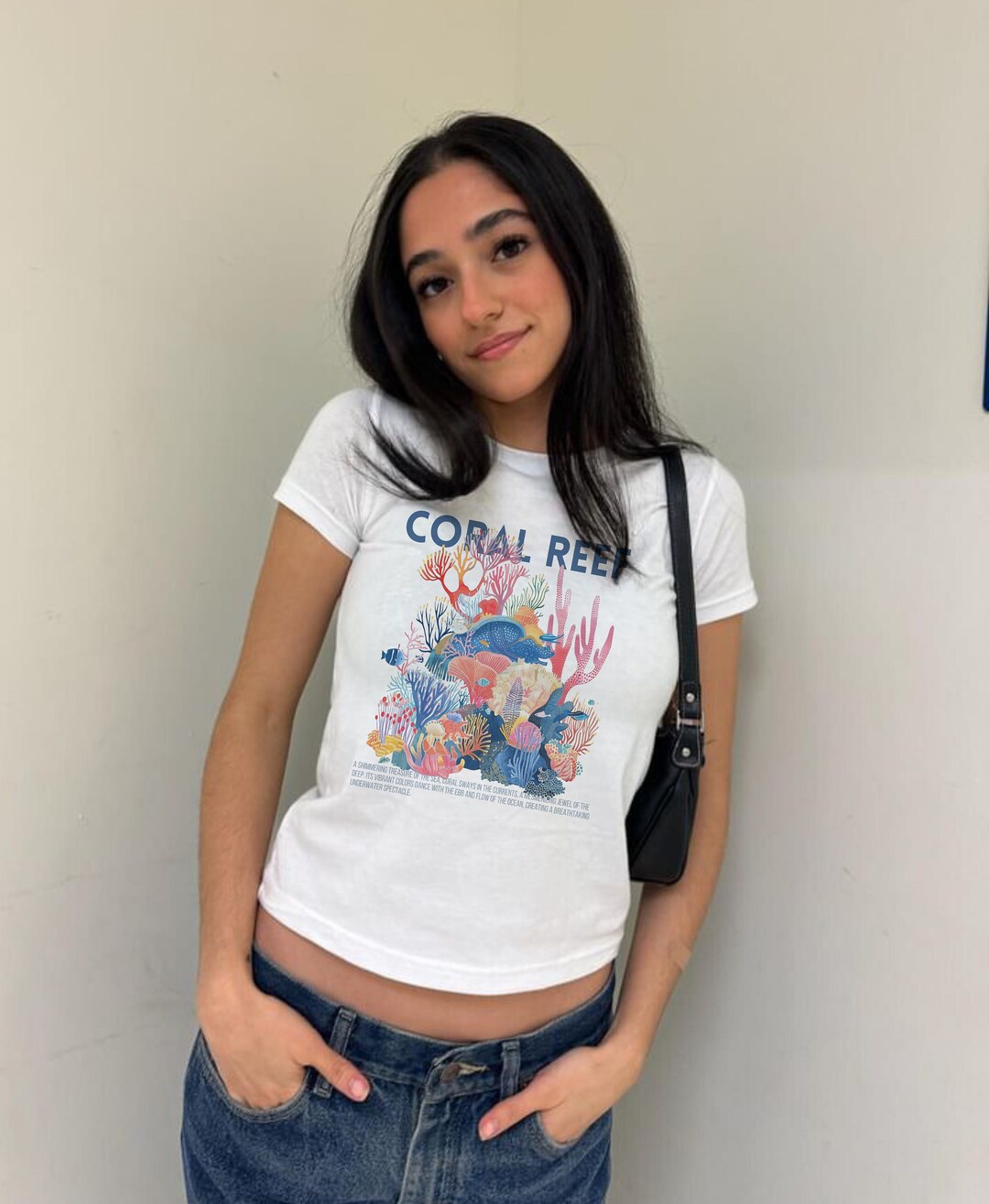 Coral Reef Baby Tee Graphic Print Baby Tee Women Gift for Her Summer ...