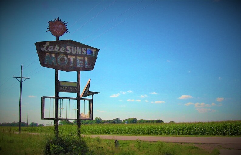 Framed Vintage Roadside Sign Art Photo Original Roadside - Etsy