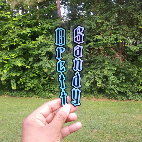 Triple Layer Name Decal - Etsy