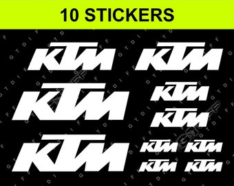 Ktm Vinyl Stickers - Etsy