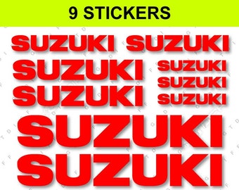 Red Suzuki Stickers - Etsy