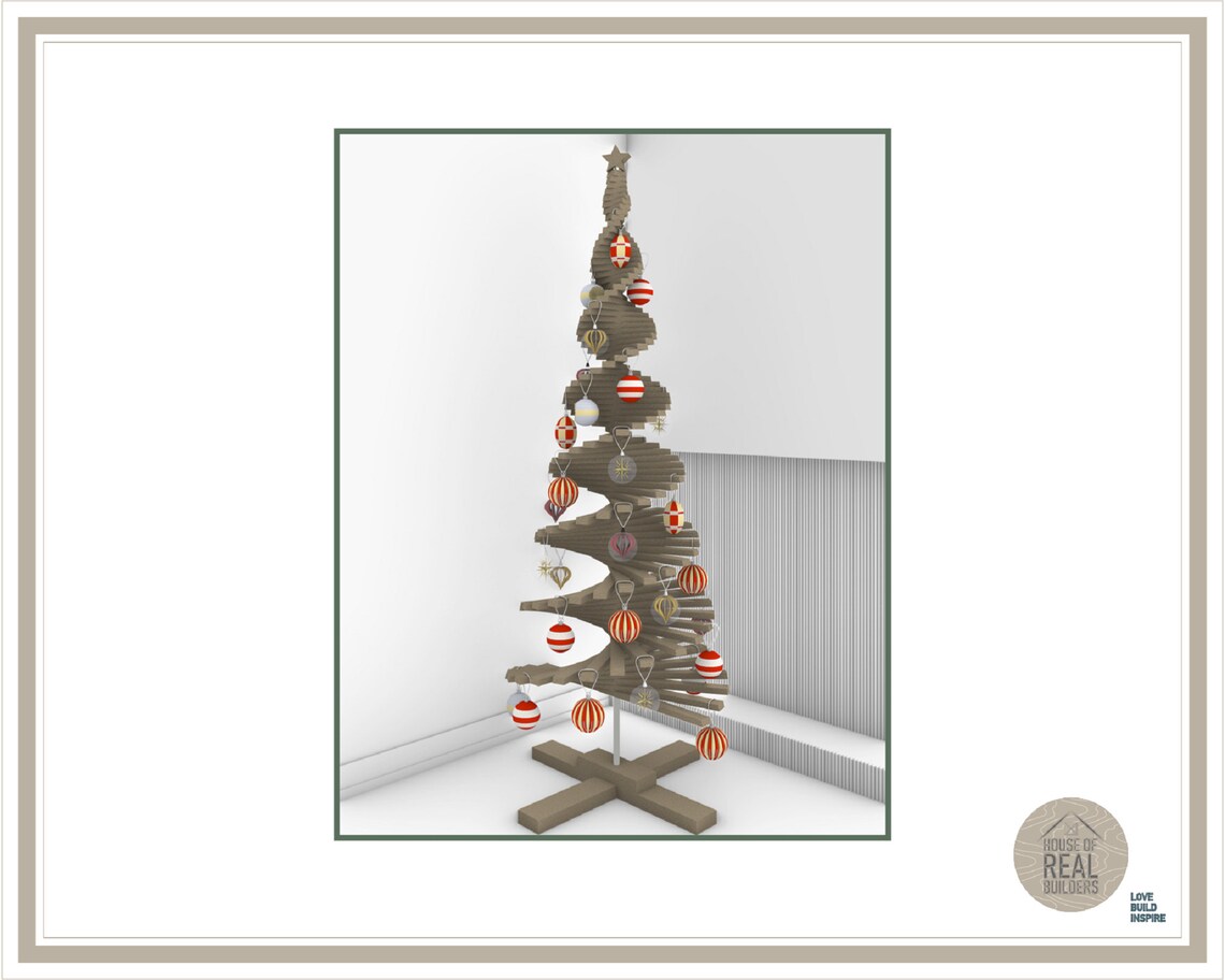 Big 2x4 Spiral Christmas Tree Plans, Wooden Spiral Tree, Woodworking ...