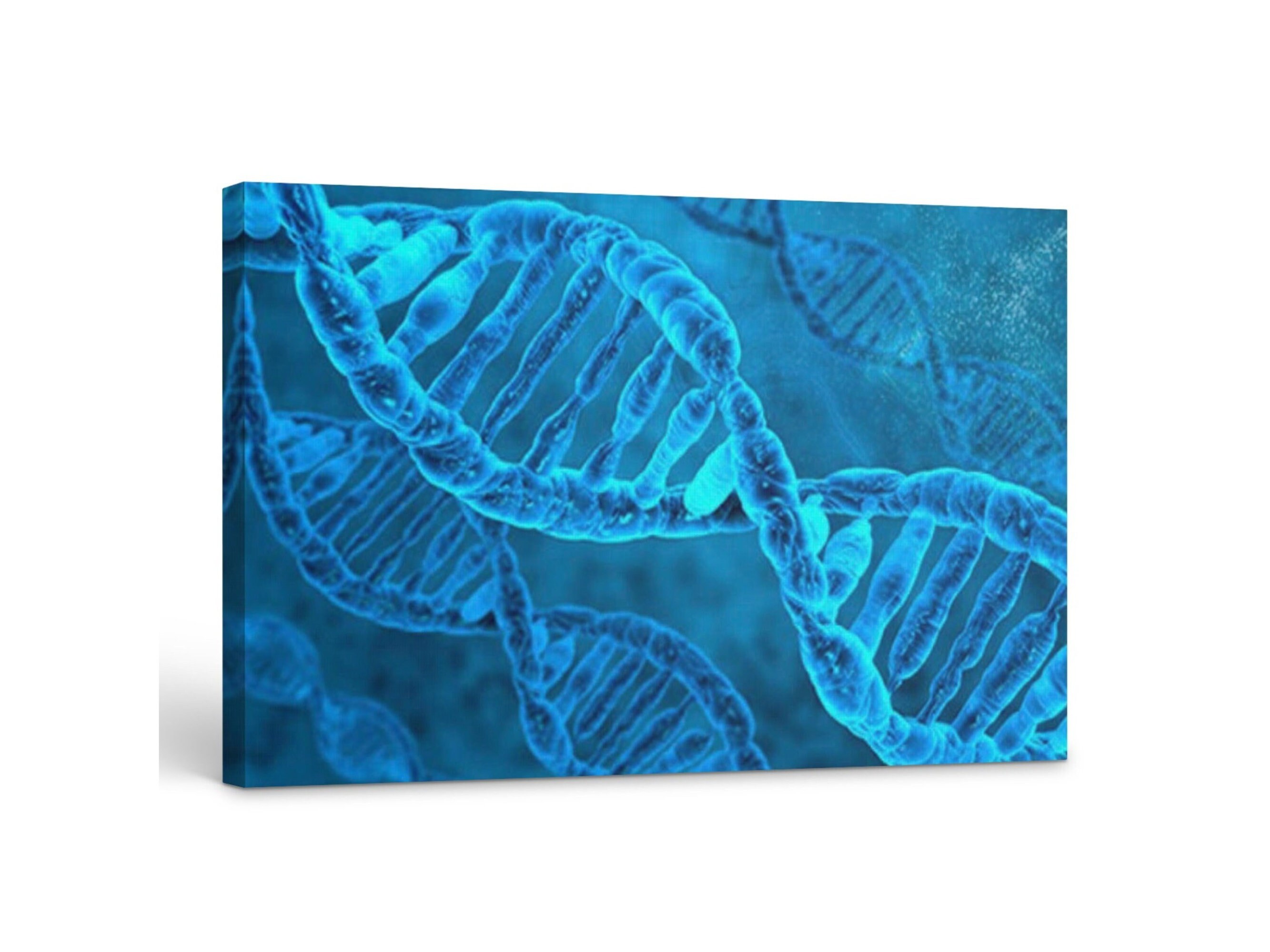 DNA Canvas or Poster Blue Abstract Painting DNA Blue - Etsy