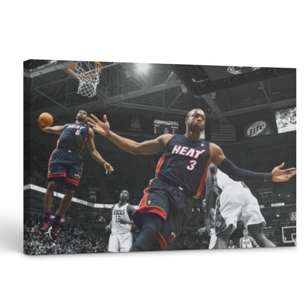 Lebron James Dwyane Wade Poster - Etsy