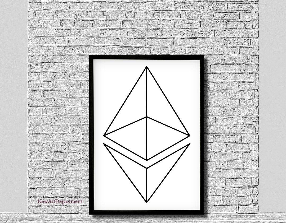 Ethereum Outline Digital Download File ONLY - Etsy