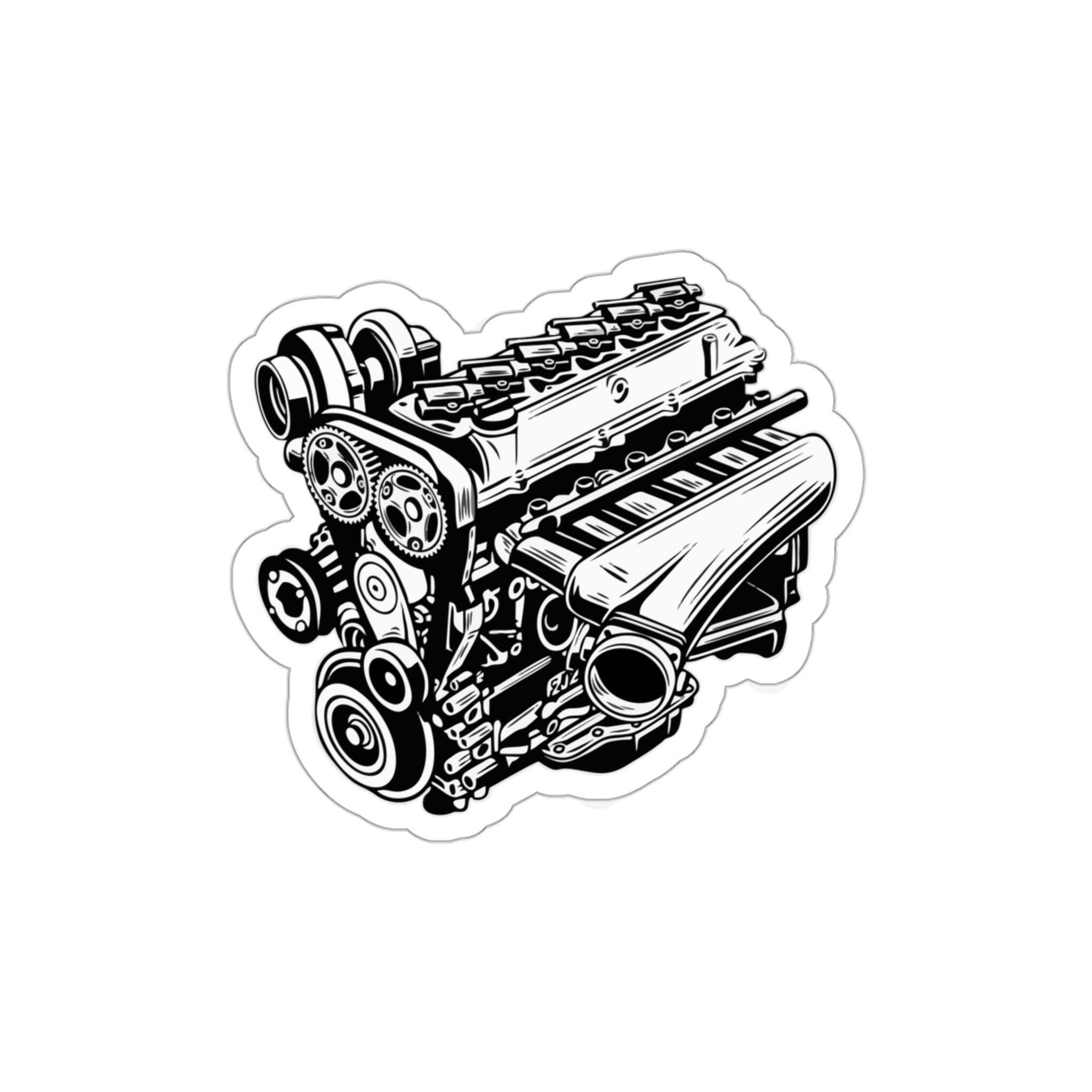 Toyota 2JZ Engine Sticker - Etsy
