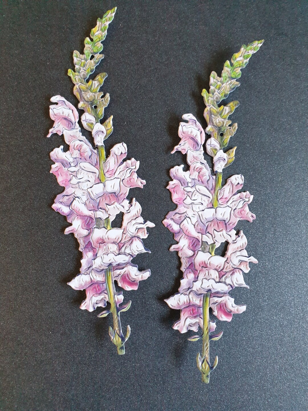 4 SNAPDRAGON Flowers Ideal Cardmaking Scrapbooking Ephemera - Etsy