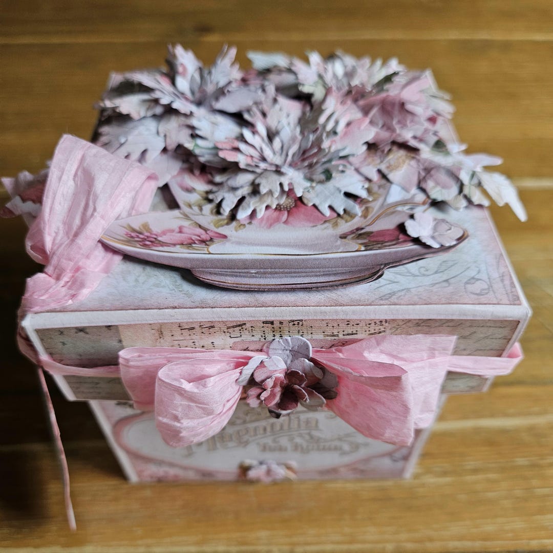 Handmade Exploding Box Vintage Ephemera Junk Journaling Keepsake - Etsy