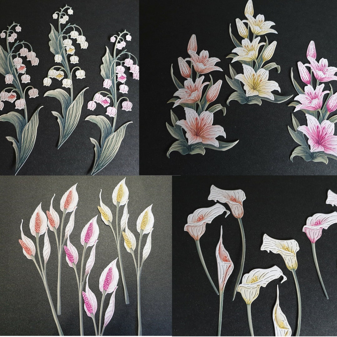 Carnation Crafts Floral COMPASSION LILY Variations Die Cuts - Etsy