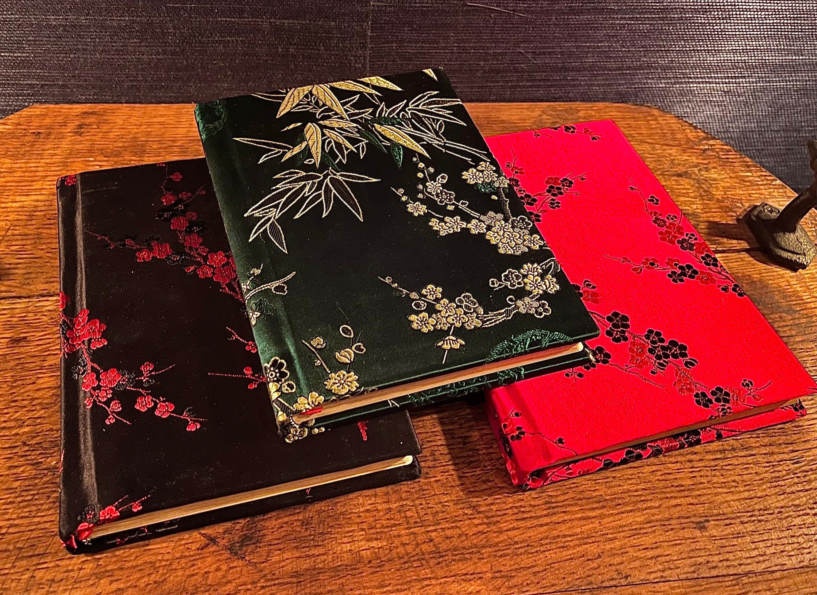 Custom Books Bound in Silk Brocade - Etsy