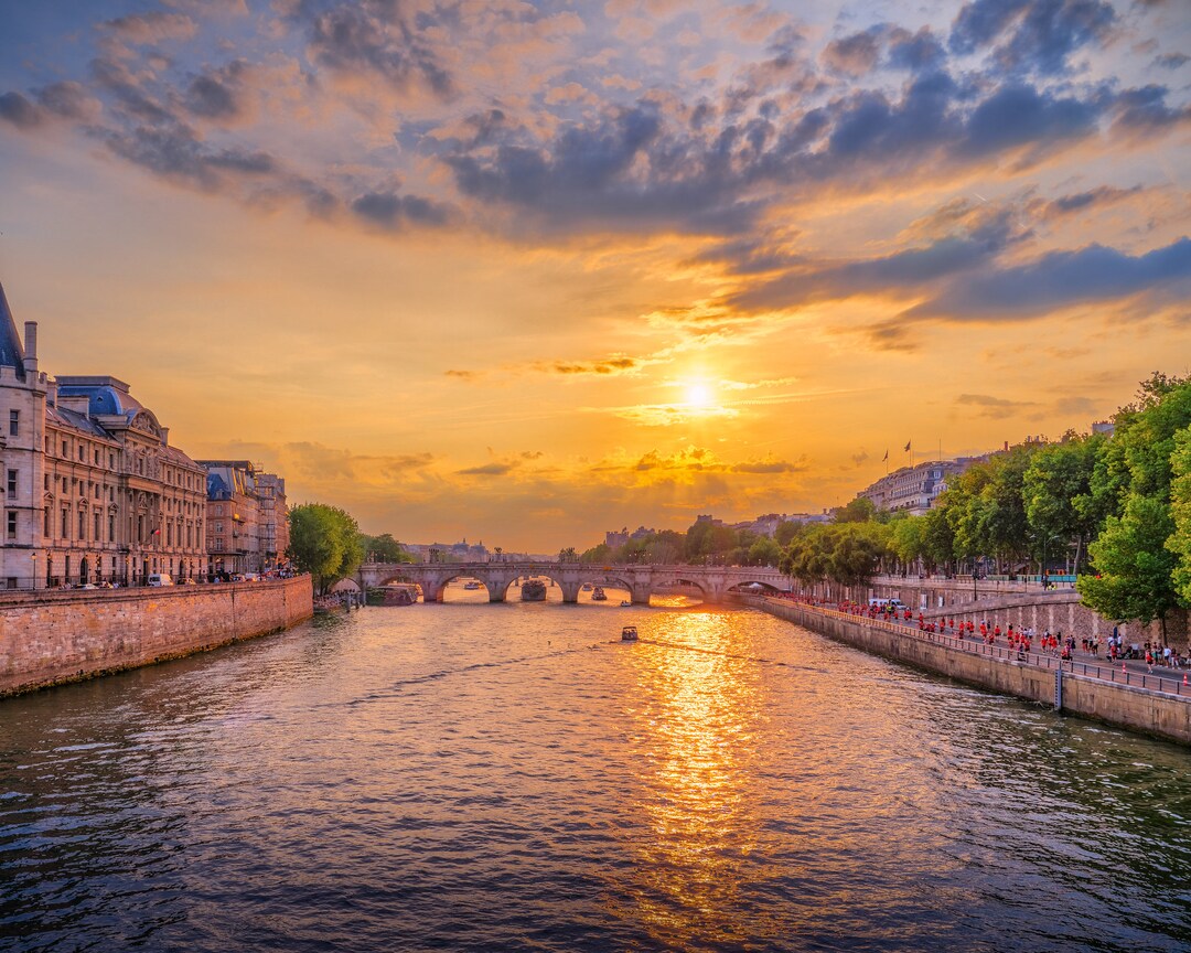 The Seine and Its Bridges Large Wall Photograph Art. Paris Photograph ...
